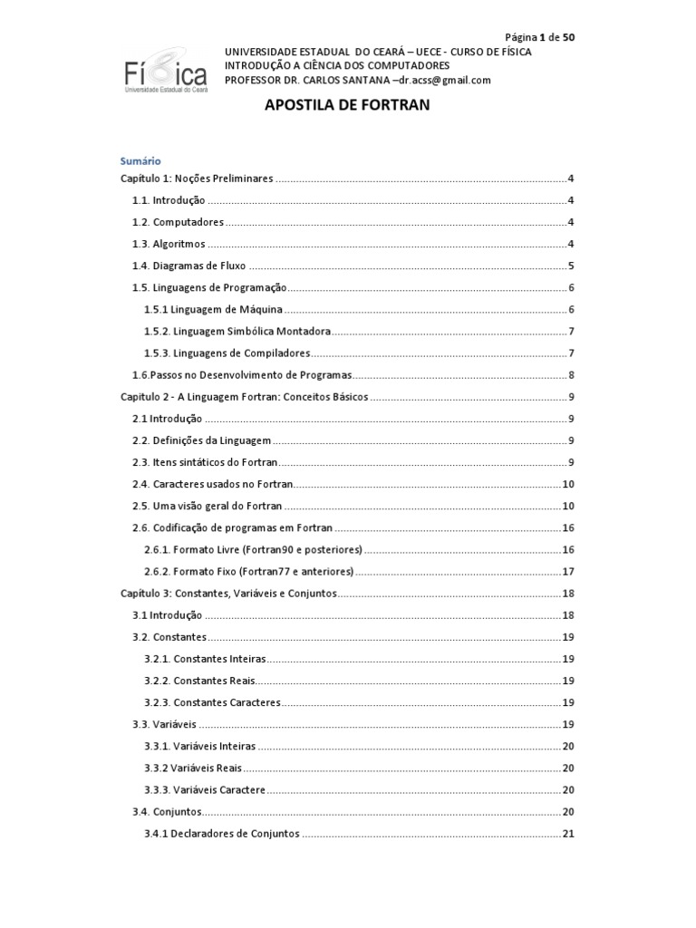 Apostila Fortran | PDF