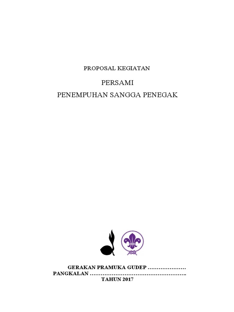 Proposal Kegiatan Pramuka Persami (Perkemahan Sabtu Minggu) | PDF