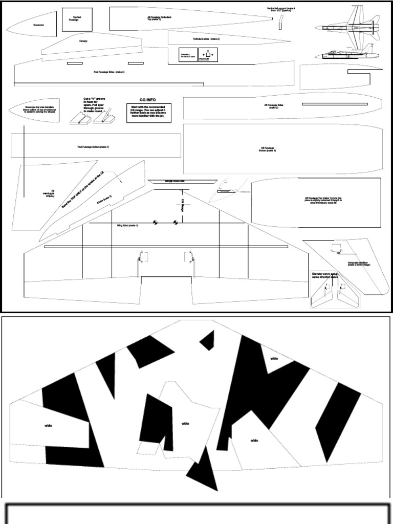 Plan f18 Aggressor Non Tiled | PDF | Aircraft | Aviation