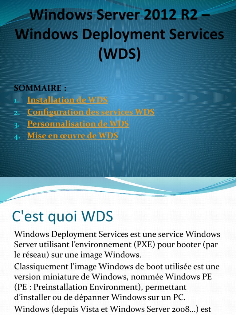 WDS Expo | PDF | Microsoft Windows | Serveur (Informatique)