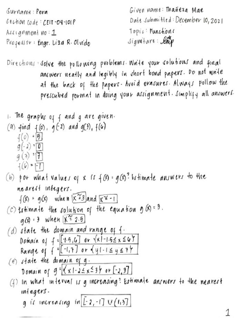 Calculus Problem and Solutions | PDF