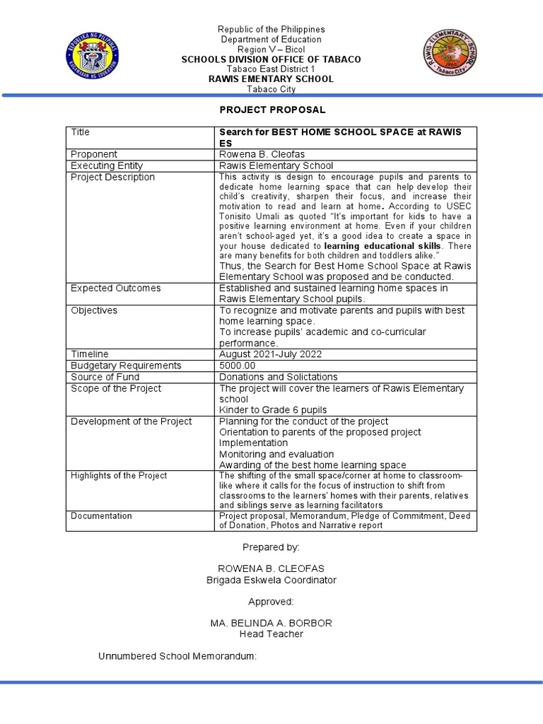 Best Home Learning Space | PDF | Teachers | Learning