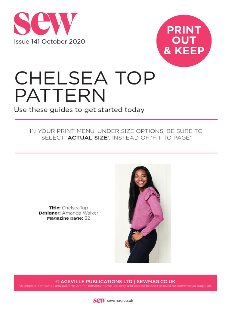 Chelsea Top Pattern: Print OUT & Keep | PDF | Clothing | Softlines (Retail)