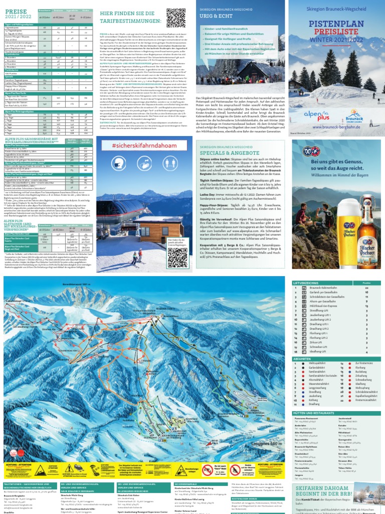 Pistenplan Brauneck 2021 2022 1 | PDF