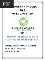 Chem 114 LAB Experiment 1 Rusting of Iron | PDF | Rust | Corrosion