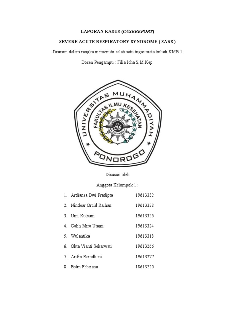 Laporan Kasus Sars | PDF