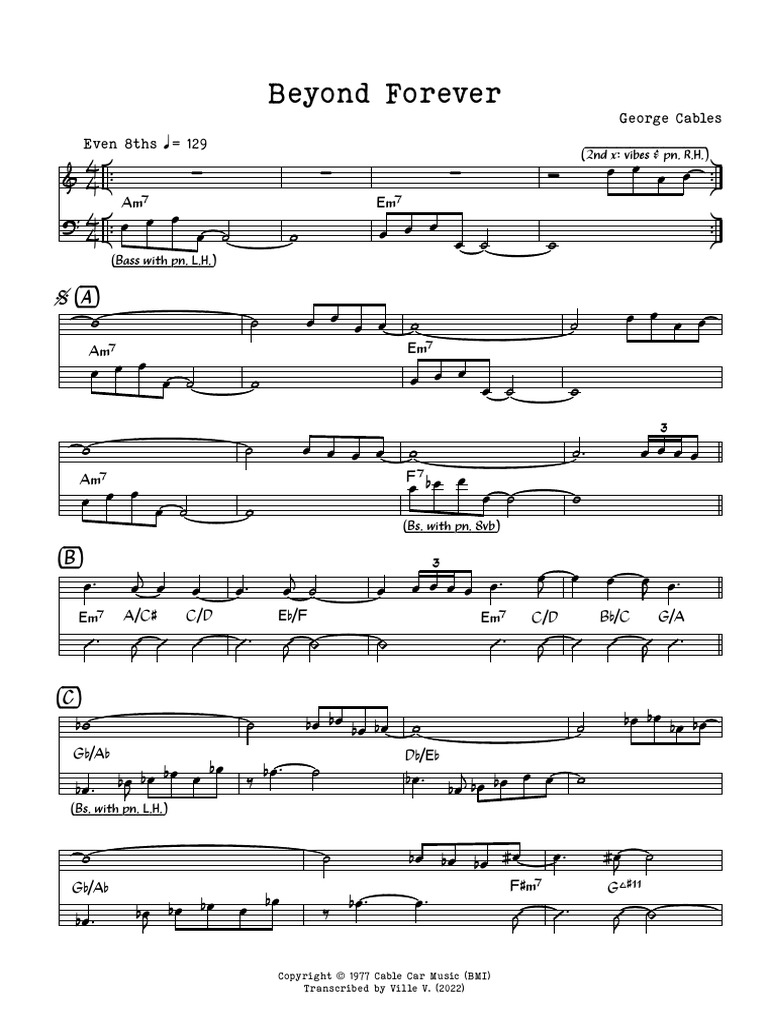 George Cables - Beyond Forever | PDF