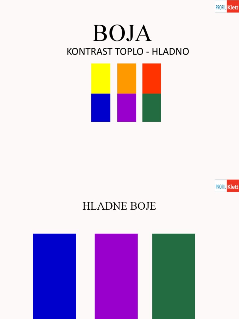 Boja - Kontrast Toplo-Hladno 0 | PDF