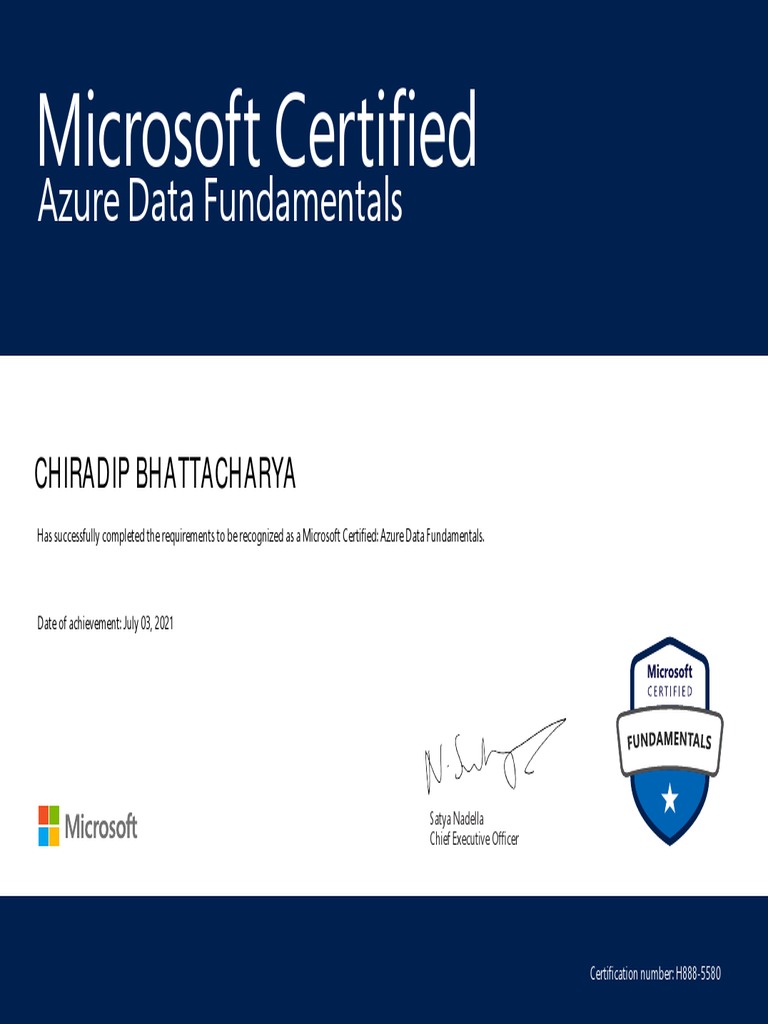 Microsoft Certificate DP | PDF