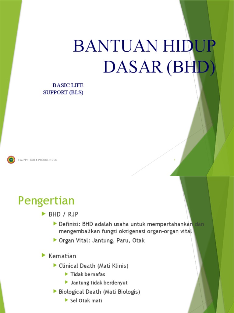 Bantuan Hidup Dasar (BHD) : Basic Life Support (BLS) | PDF