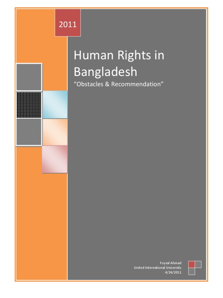 Human Rights in Bangladesh: "Obstacles & Recommendation" | Download ...