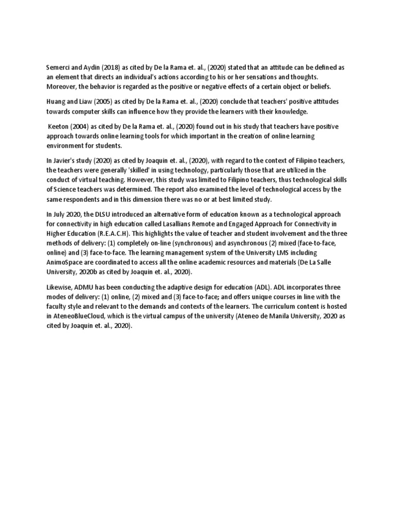 RRL | PDF | Educational Technology | Learning