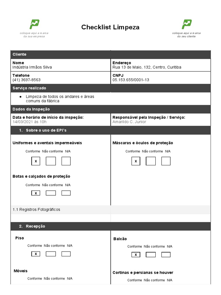 Checklist LIMPEZA | PDF | Informática