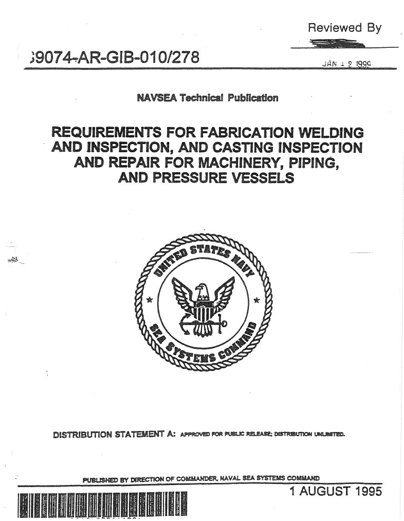 Navsea S9074 - 278 Part1 | PDF
