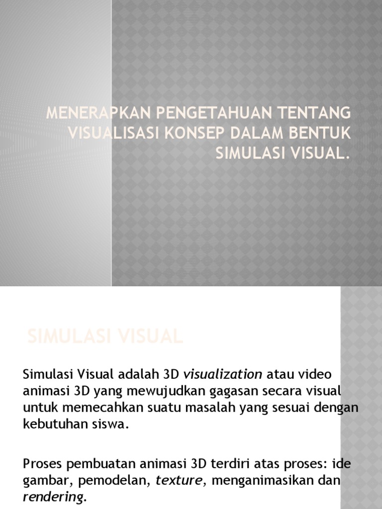 Simulasi Visual untuk Edukasi | PDF | Seni | Komputer