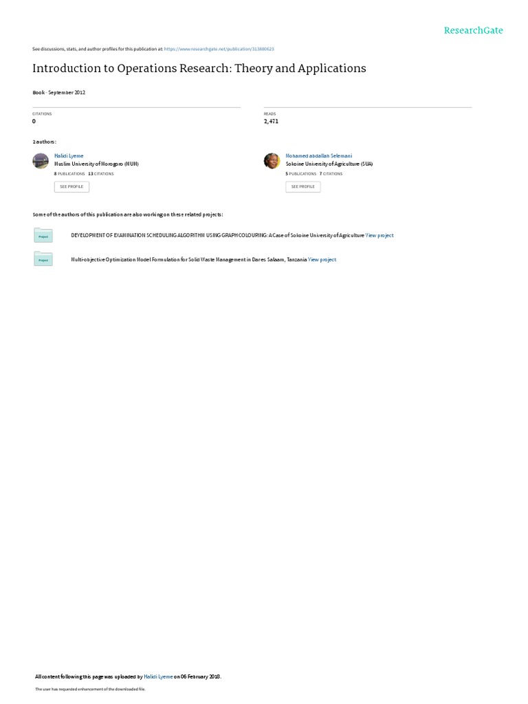 Dms 311 TEXT BOOK EXmple | Download Free PDF | Linear Programming ...