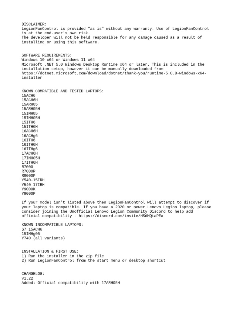 LegionFanControl Installation Guide | PDF | Microsoft Windows ...