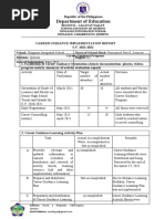 Accomplishment Report in Career Guidance | PDF | Learning | Curriculum