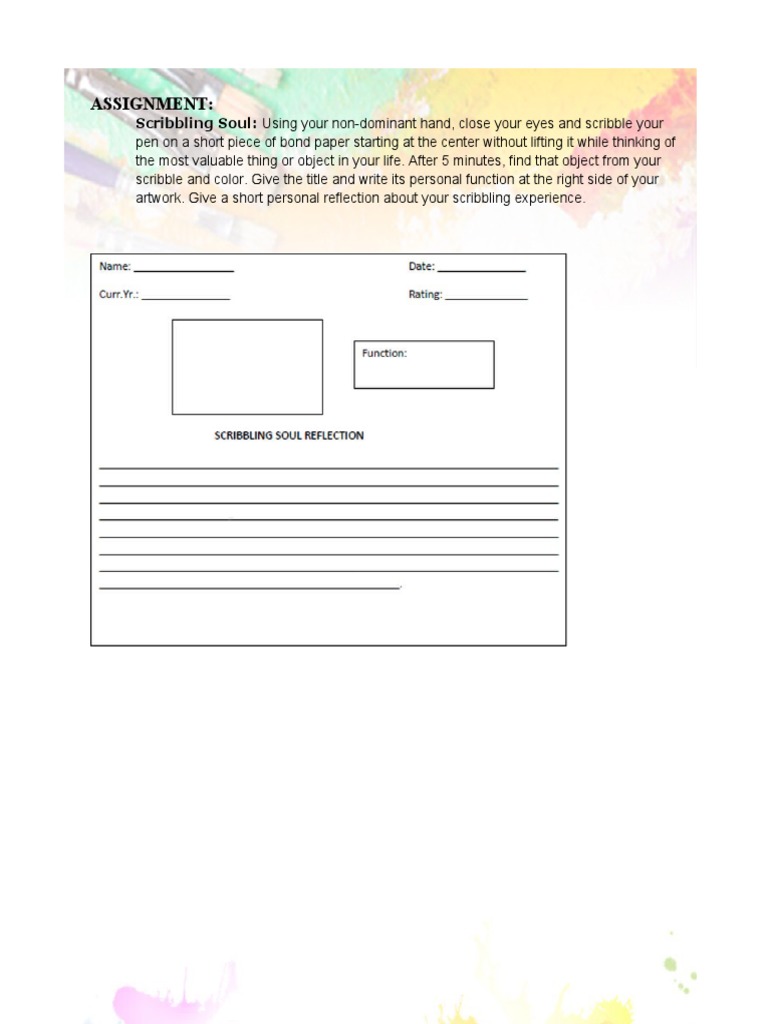 Scribbling Soul Activity Guide | PDF