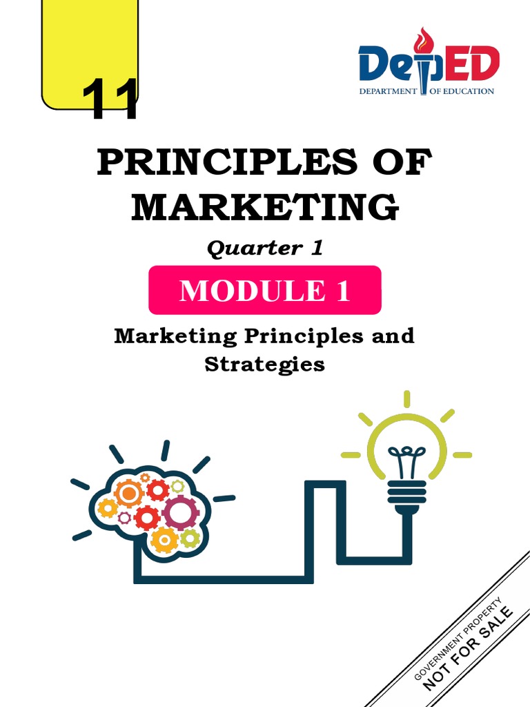 PRINCIPLES OF MARKETING-Q1-M1-Torejas, Vanessa Lou | PDF | Marketing ...