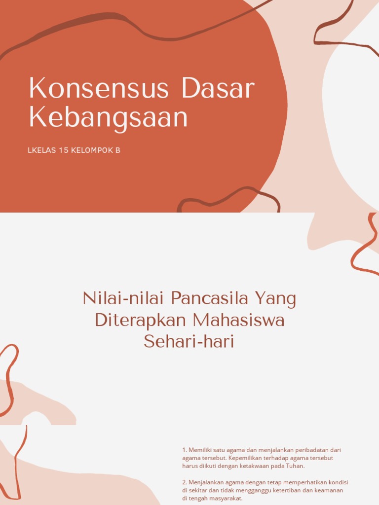 Konsensus Dasar Kebangsaan | PDF