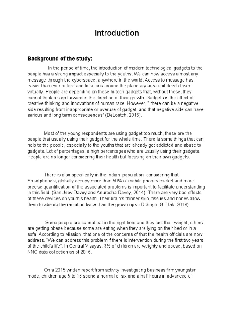 PR2 Background of The Study | PDF