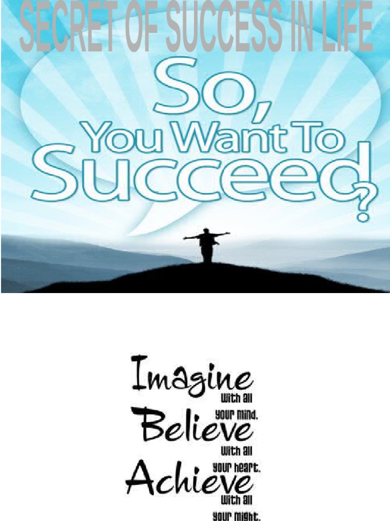 Secrets to Achieving Success in Life | PDF | Creativity | Communication
