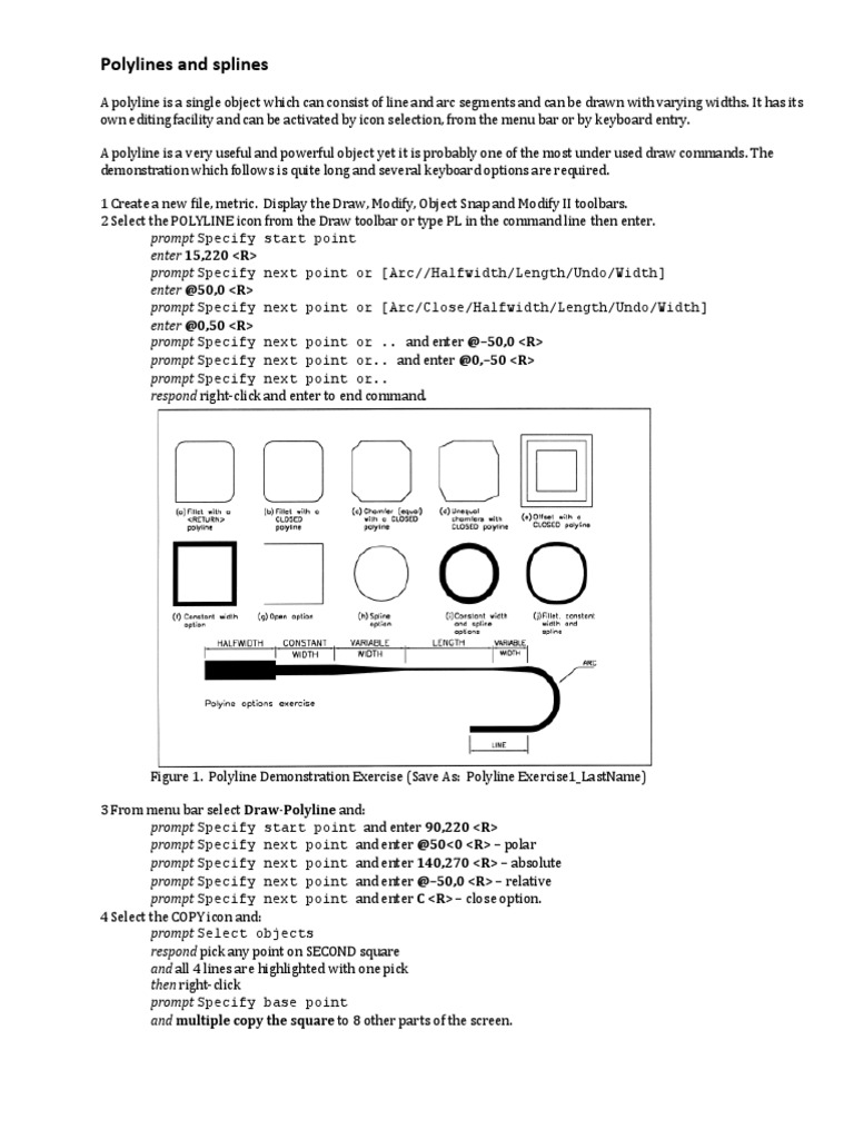 Polylines and Polyline Edit | PDF | Polygon | Tangent
