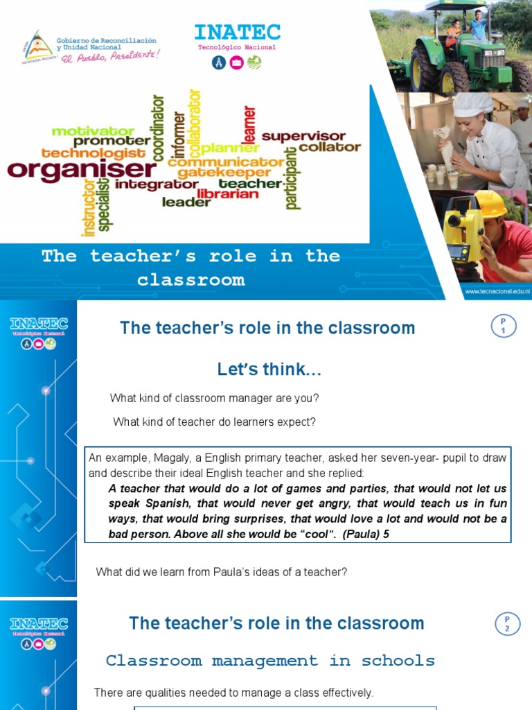 The Teachers Role in The Classroom 2021 | PDF | Teachers | Classroom