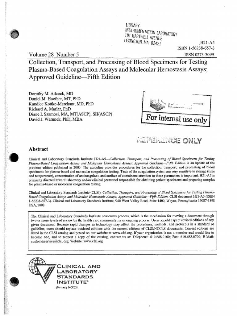 H21-A5 Collection, Transport and Processing | PDF