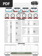 Edge of The Empire Character Sheet Form Fillable v2 | PDF | Role Playing Games | Gaming