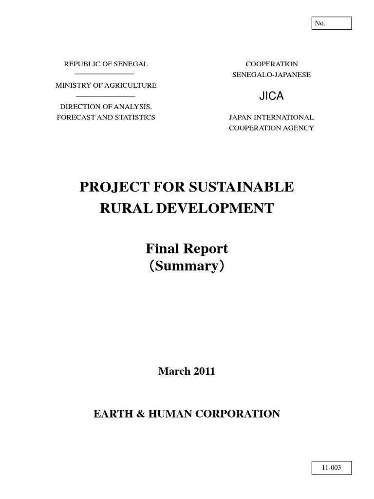 Project For Sustainable Rural Development: Summary | PDF | Agriculture ...
