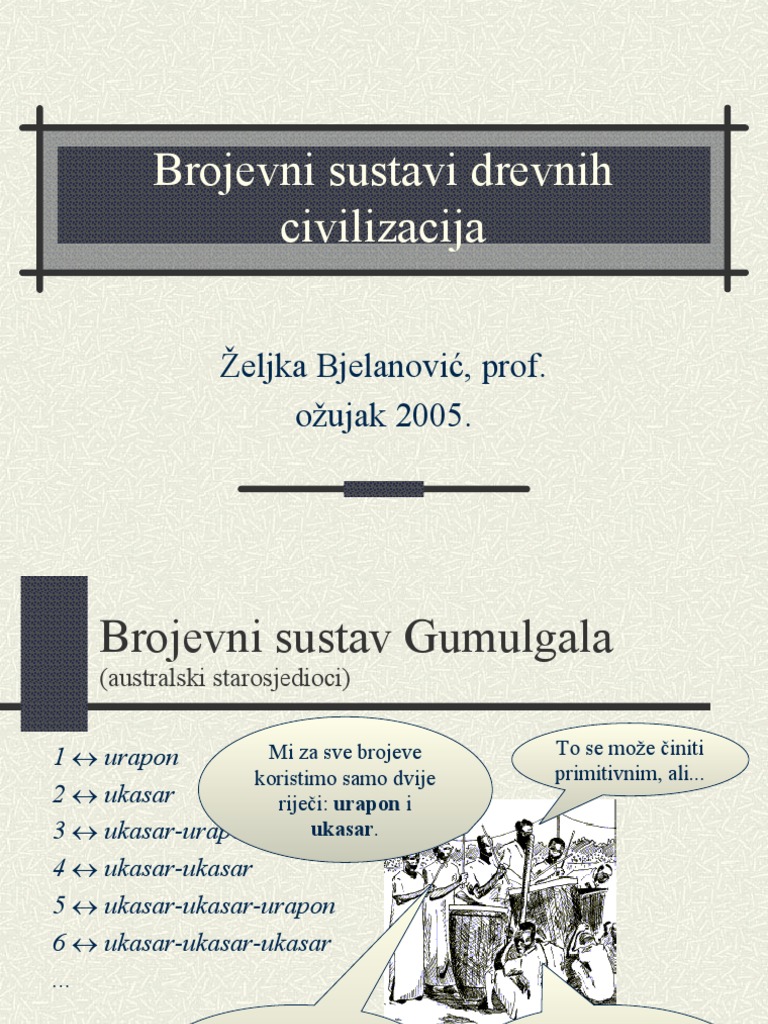 Brojevni Sustavi Drevnih Civilizacija Zeljka Bjelanovic | PDF