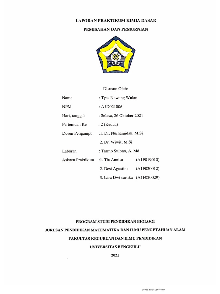 Pemisahan Dan Pemurnian | PDF