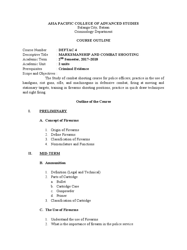 Concise and Insightful Title: "Marksmanship and Combat Shooting: A ...