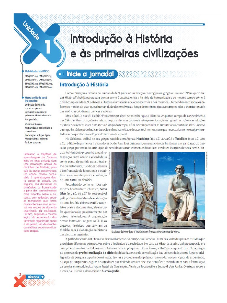 1º Ano Apostila de História | PDF