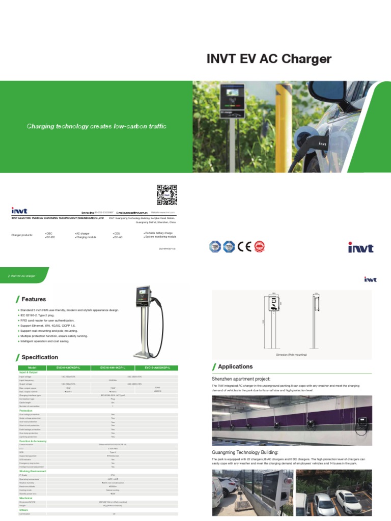 High-Performance AC Chargers for Electric Vehicles: Product Overview ...