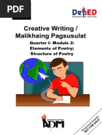 Creative Writing Module 2-Week 2 | PDF | Sonnets | Poetry