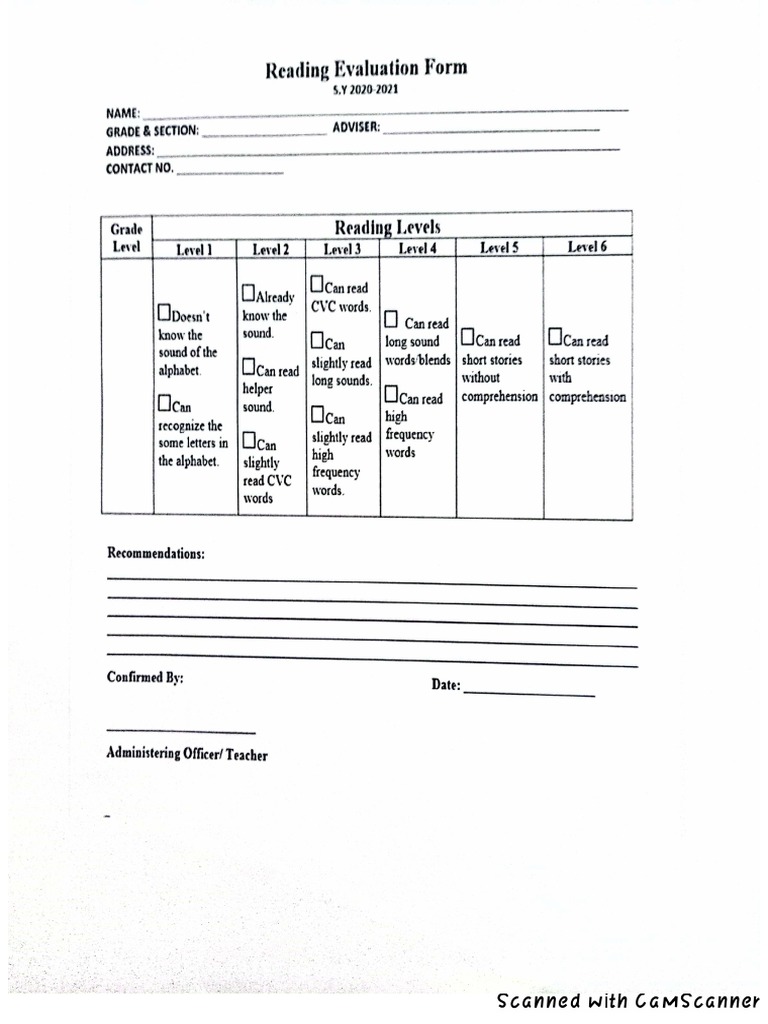 Phil Iri Assessment Tools | PDF