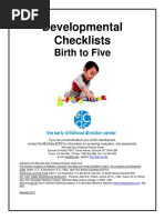 Developmental Checklist | PDF | Early Childhood | Childhood