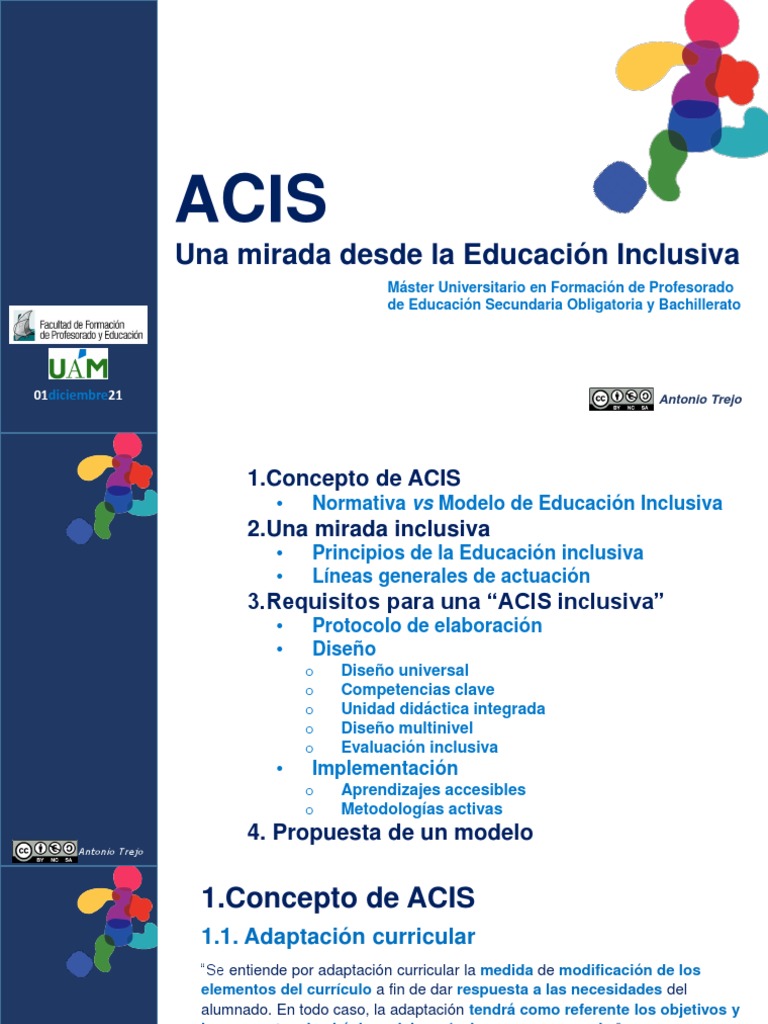 ACIS - Una Mirada Inclusiva | Descargar gratis PDF | Evaluación | Plan ...