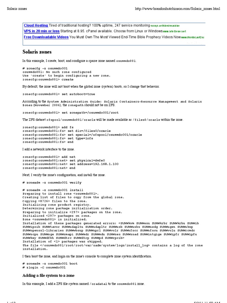 Solaris Zones Pdf File System Microsoft Windows