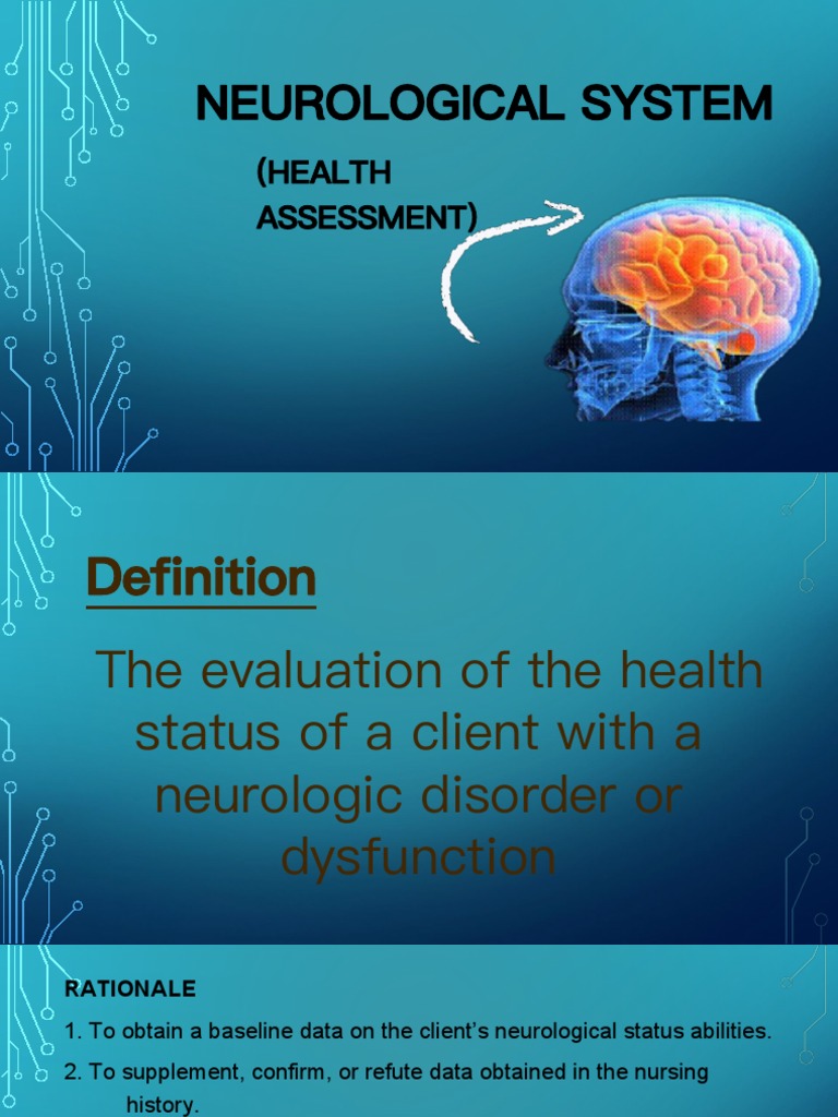 Neurological System: (Health Assessment) | PDF | Anatomical Terms Of ...