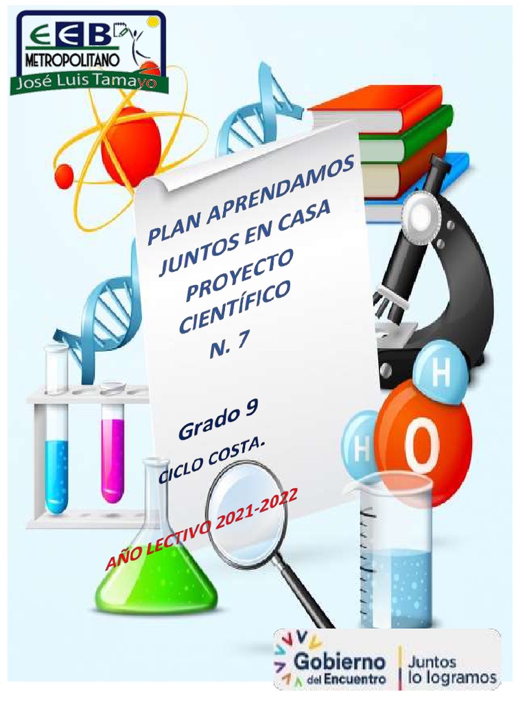 PROYECTO CIENTÍFICO 7 - decimo | PDF | Gases | Líquidos