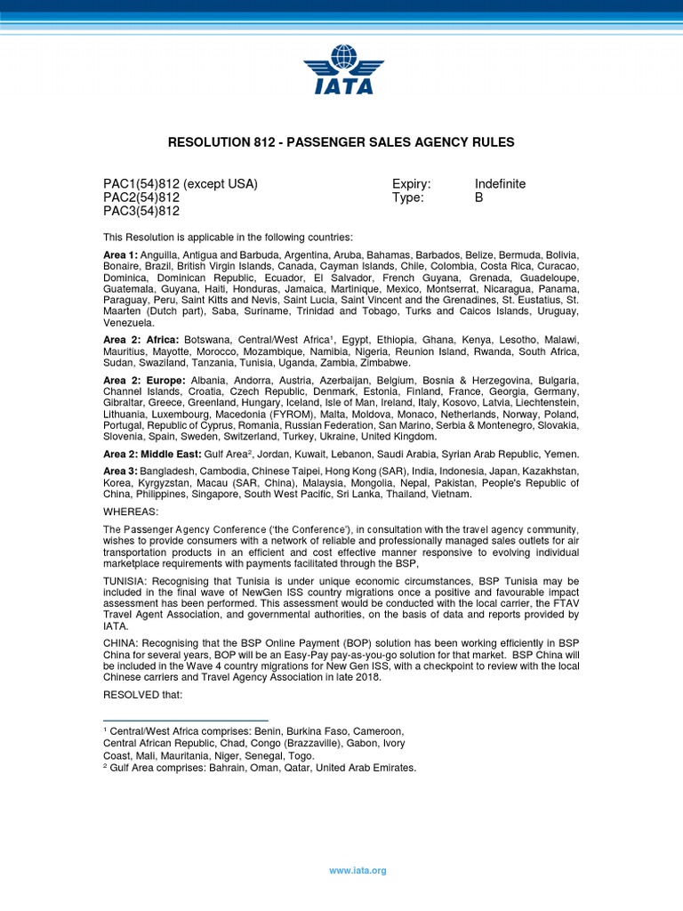 IATA Resolution 812 Overview | PDF | Payment Card Industry Data ...