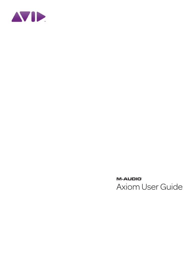 Axiom 49 Manual | PDF | Usb | Installation (Computer Programs)