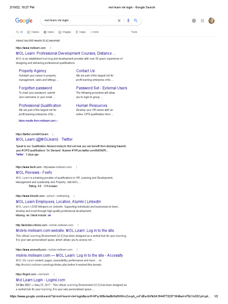 Mol Learn Vle Login - Google Search | PDF | Login | Educational Technology