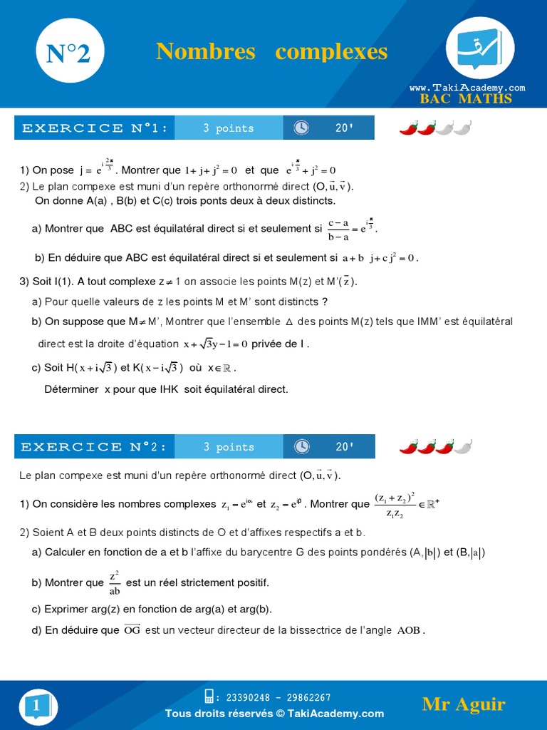 02 Magazine N°2 (Complexe) | PDF | Nombre complexe | Objets mathématiques