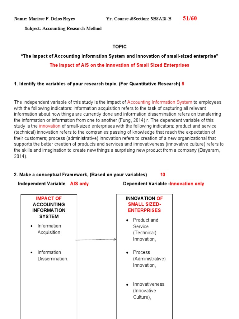 AIS Impact on Small Enterprise Innovation | PDF | Innovation ...