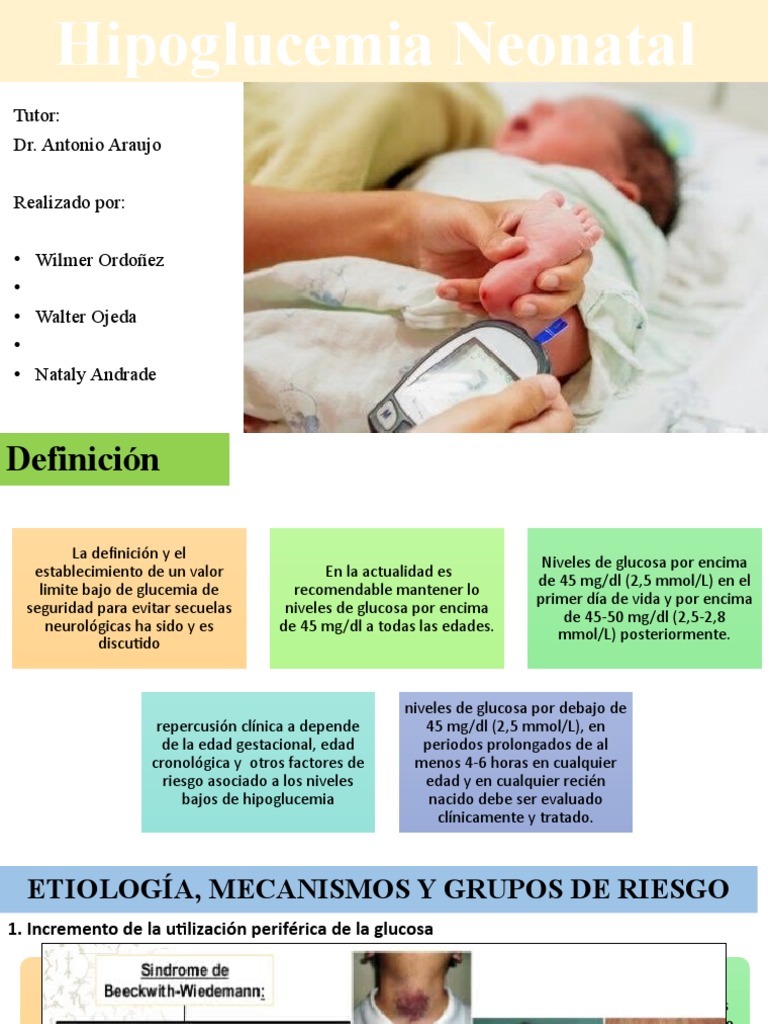 Manejo De La Hipoglucemia Persistente En Neonatos, Lactantes – MMLFYS
